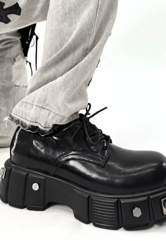 Unisex Iron toe black derby shoes – UZIP FASHION ONLINE STORE